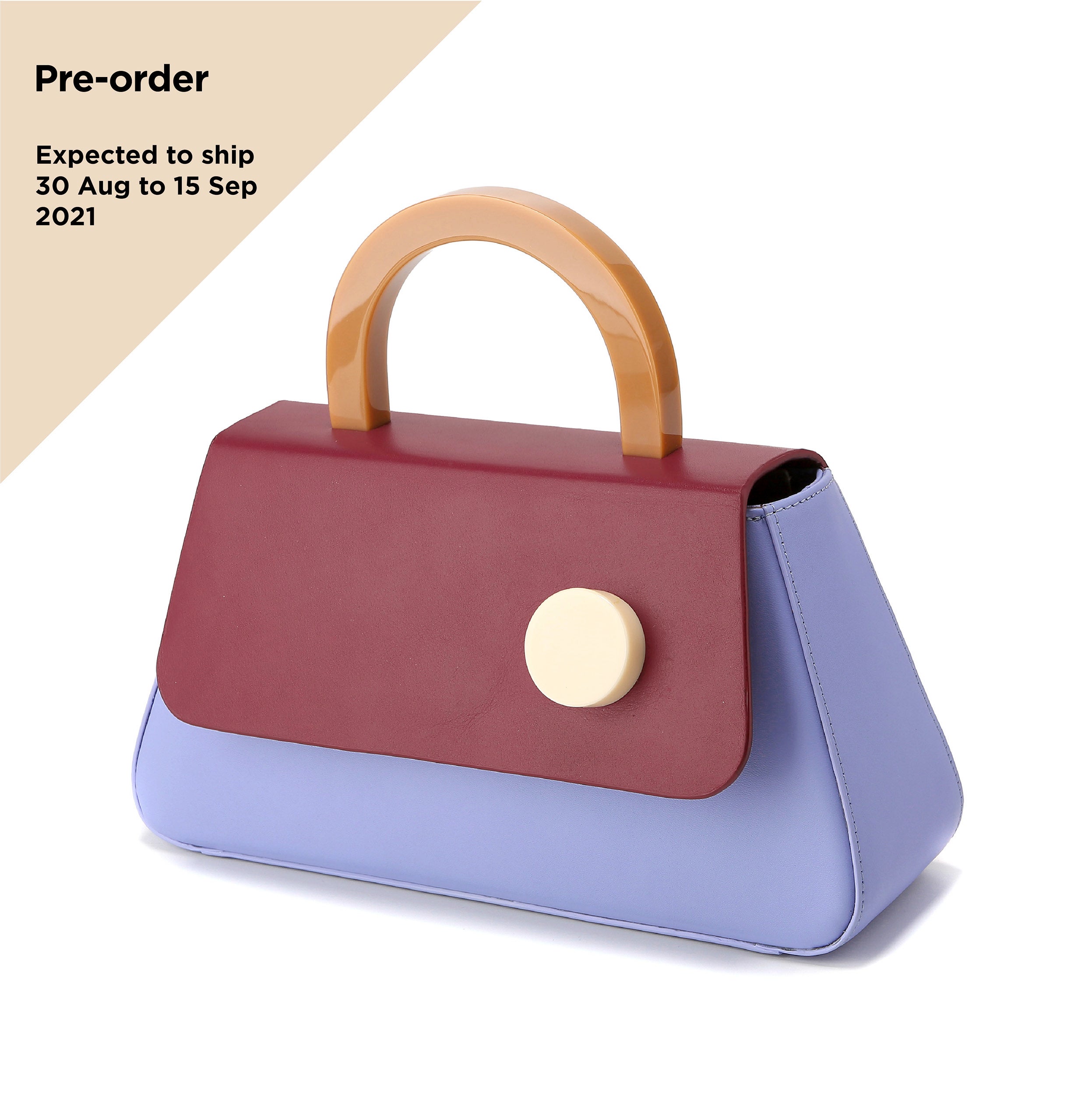 MATTER MATTERS Alice Flap Bag - BURGUNDY | Garmentory