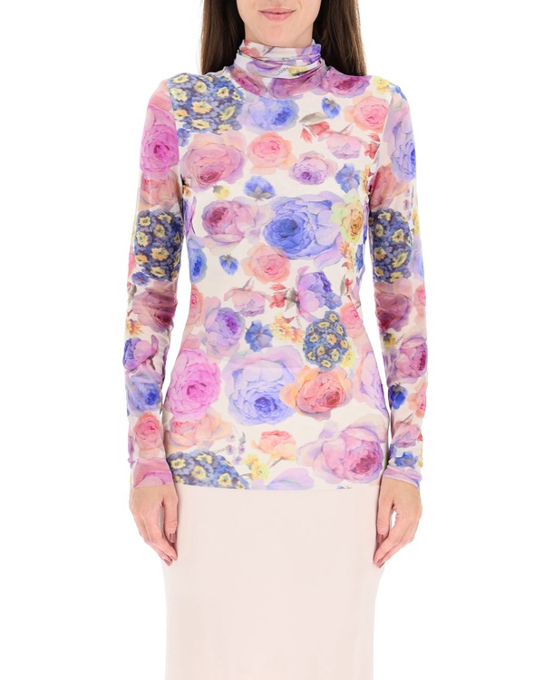 GANNI Floral Pattern Top - Multicolor | Garmentory