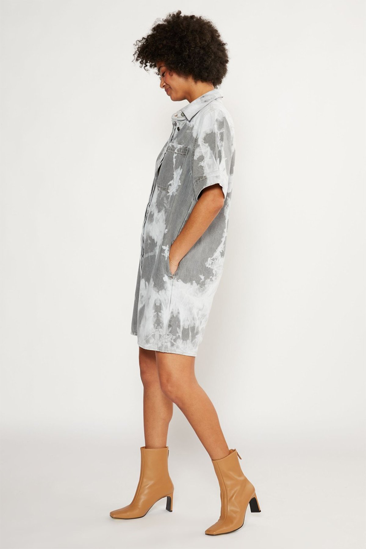 eTica Pia Shirt Dress - Break Wave | Garmentory