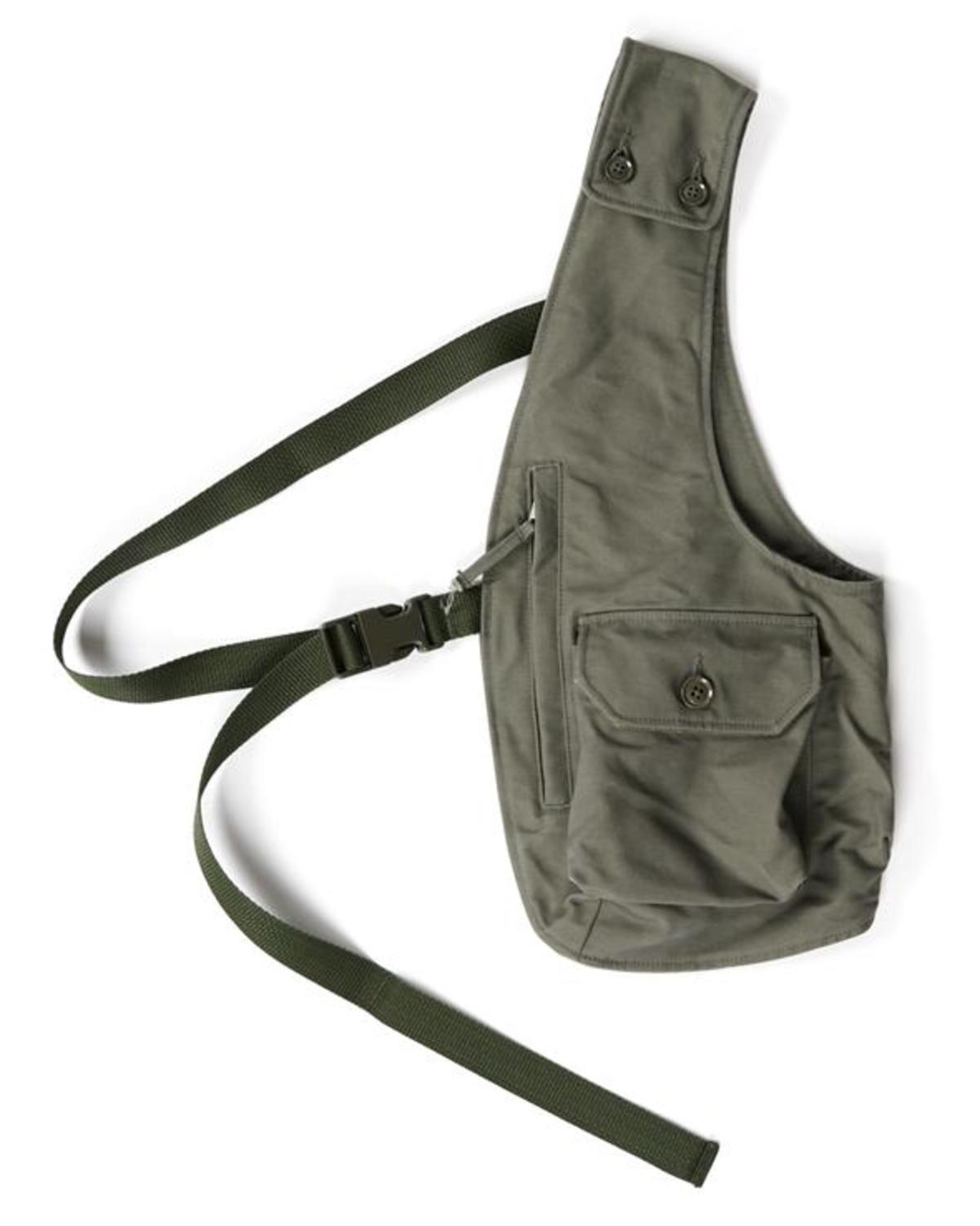 Engineered Garments Cotton Double Cloth Shoulder Vest - Olive | Garmentory