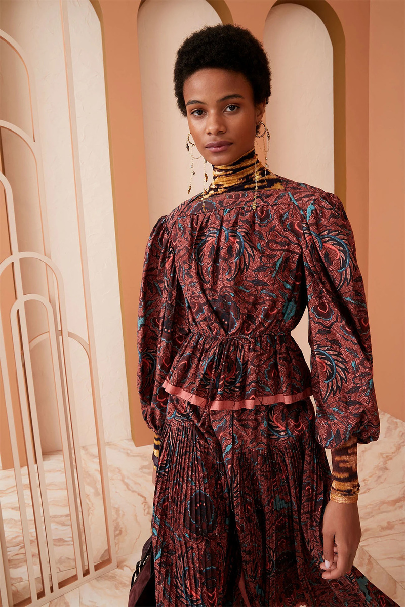 Ulla Johnson Mireya Blouse - Carmine | Garmentory