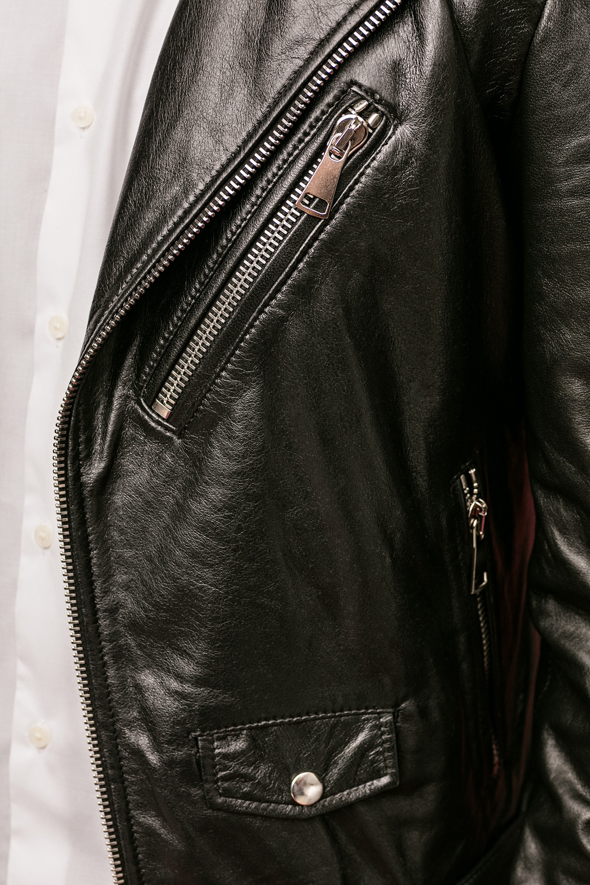 Wear PERFECTO LEATHER JACKET - Black | Garmentory
