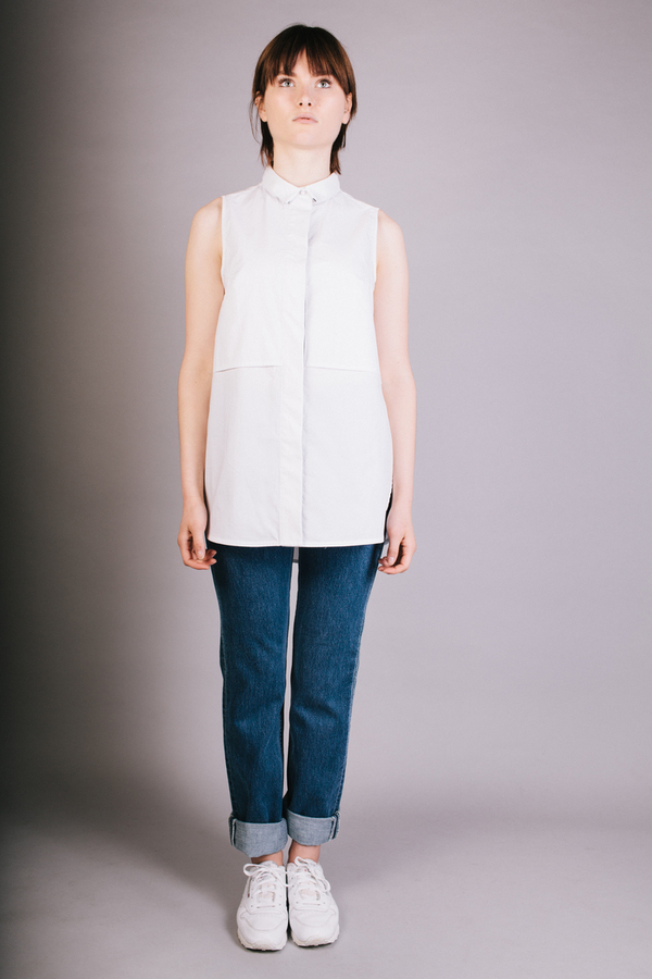 Kara Liu Esgair Sleeveless Shirt | Garmentory