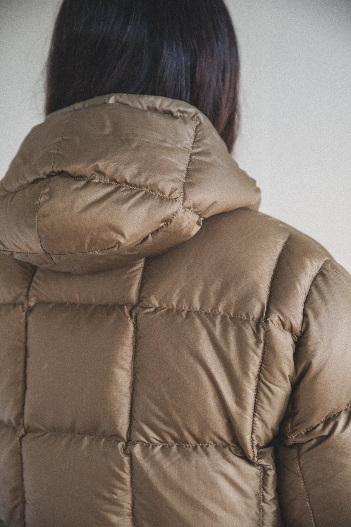 Crescent Down Works Hooded Down Pullover - Brown | Garmentory