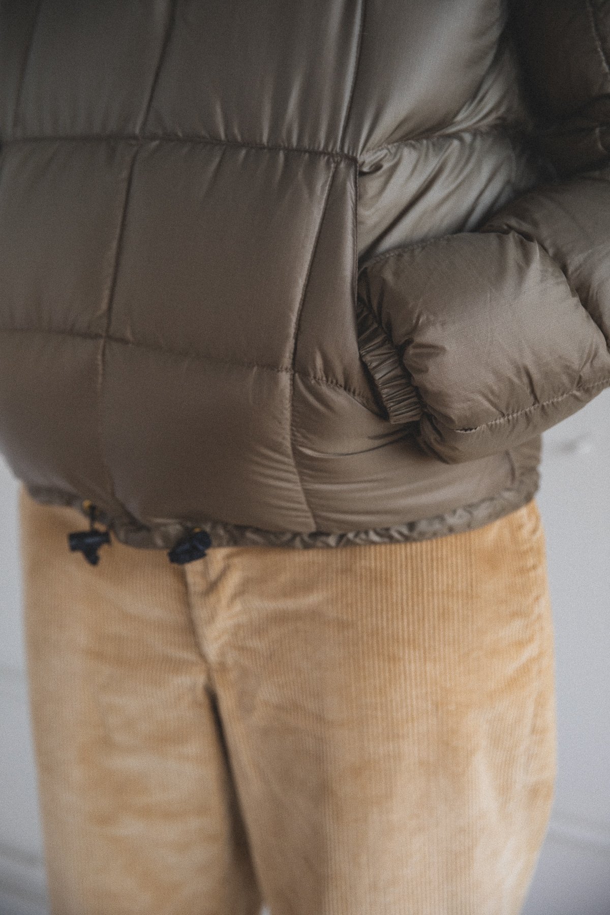 Crescent Down Works Hooded Down Pullover - Brown | Garmentory