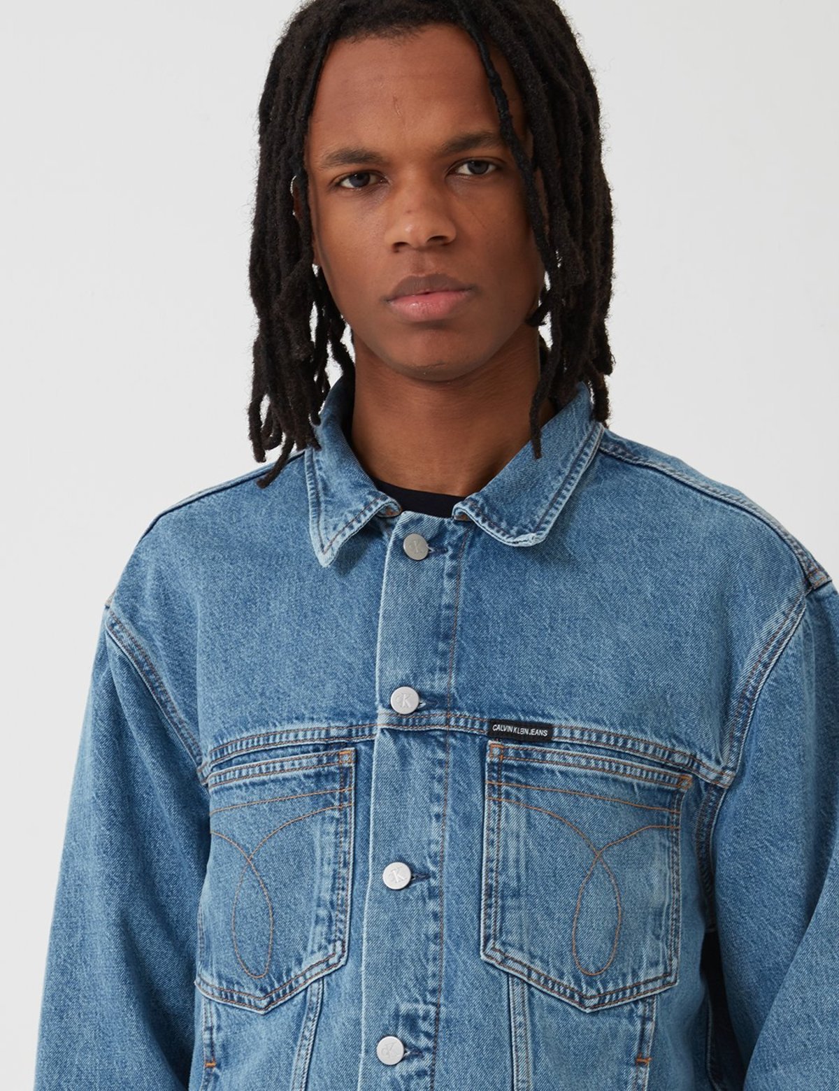 Calvin Klein Oversized Iconic Omega Trucker - Mid Stone RGD | Garmentory