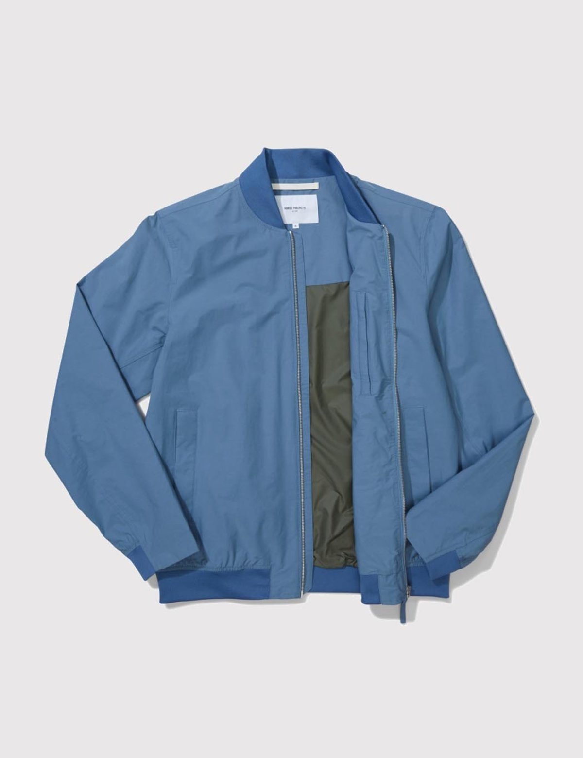 Norse Projects Ryan Bomber Jacket - Marginal Blue | Garmentory