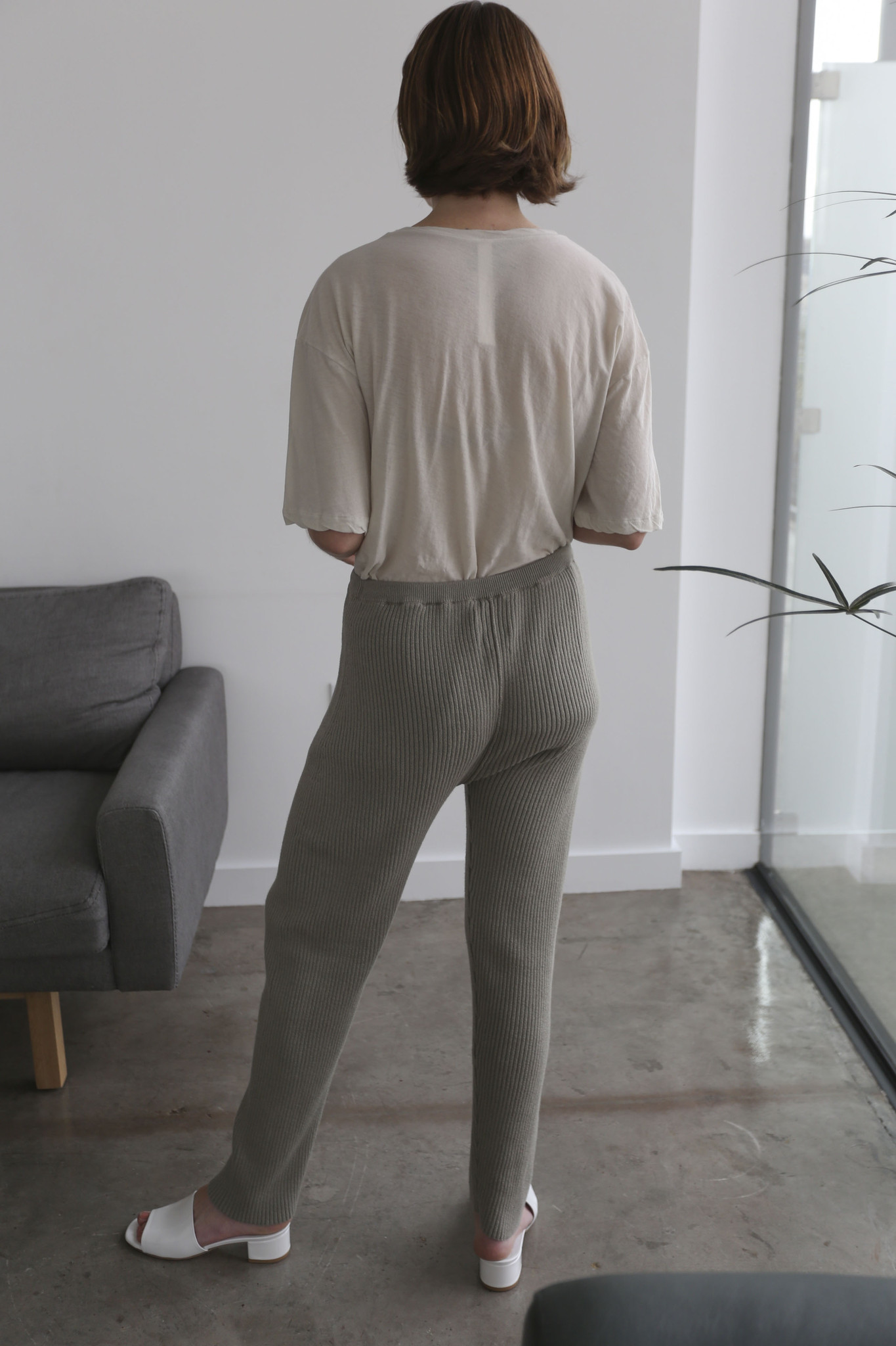 Lauren Manoogian Rib Arch Pants in Clay | Garmentory