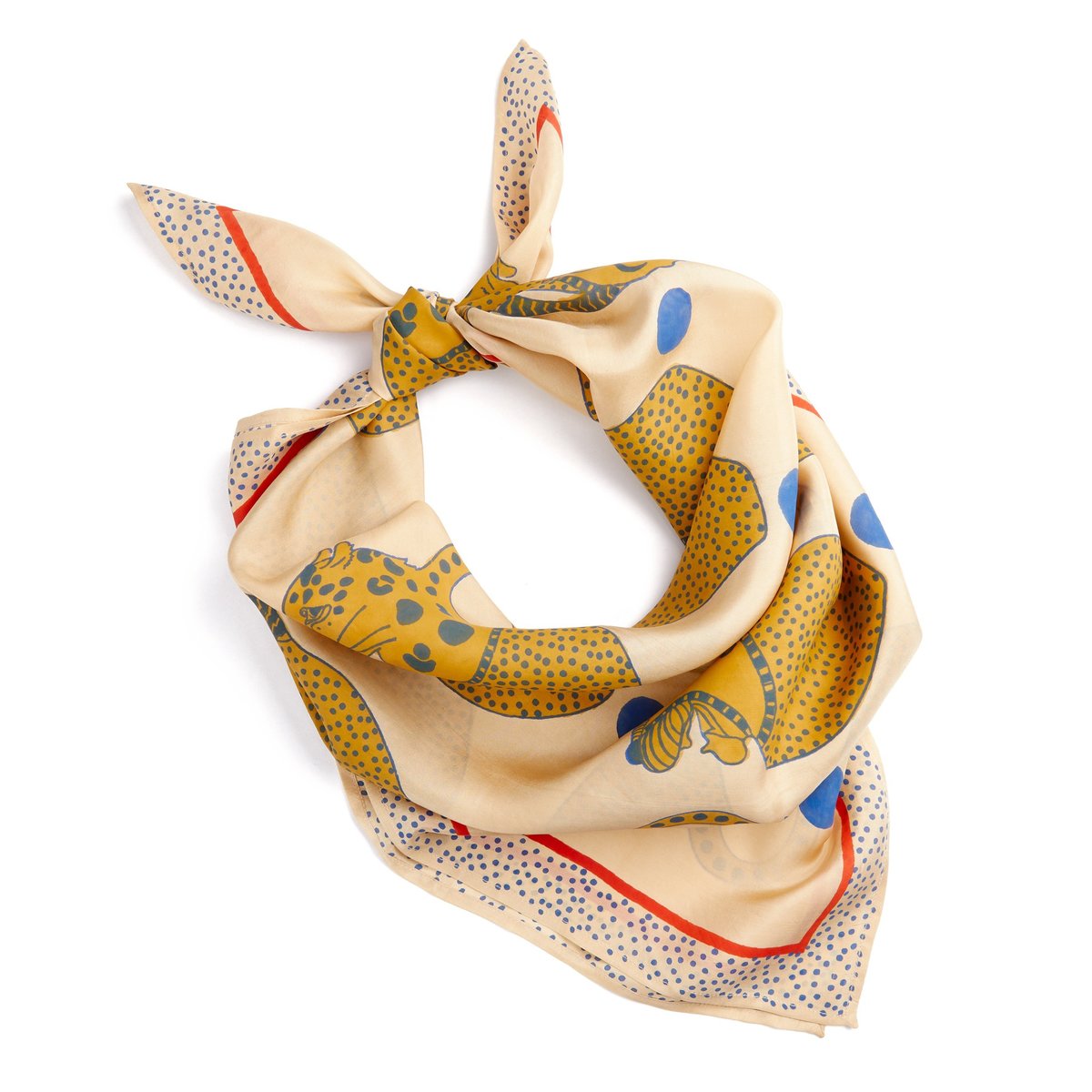Block Shop Textiles Vessels Silk Scarf - cream | Garmentory