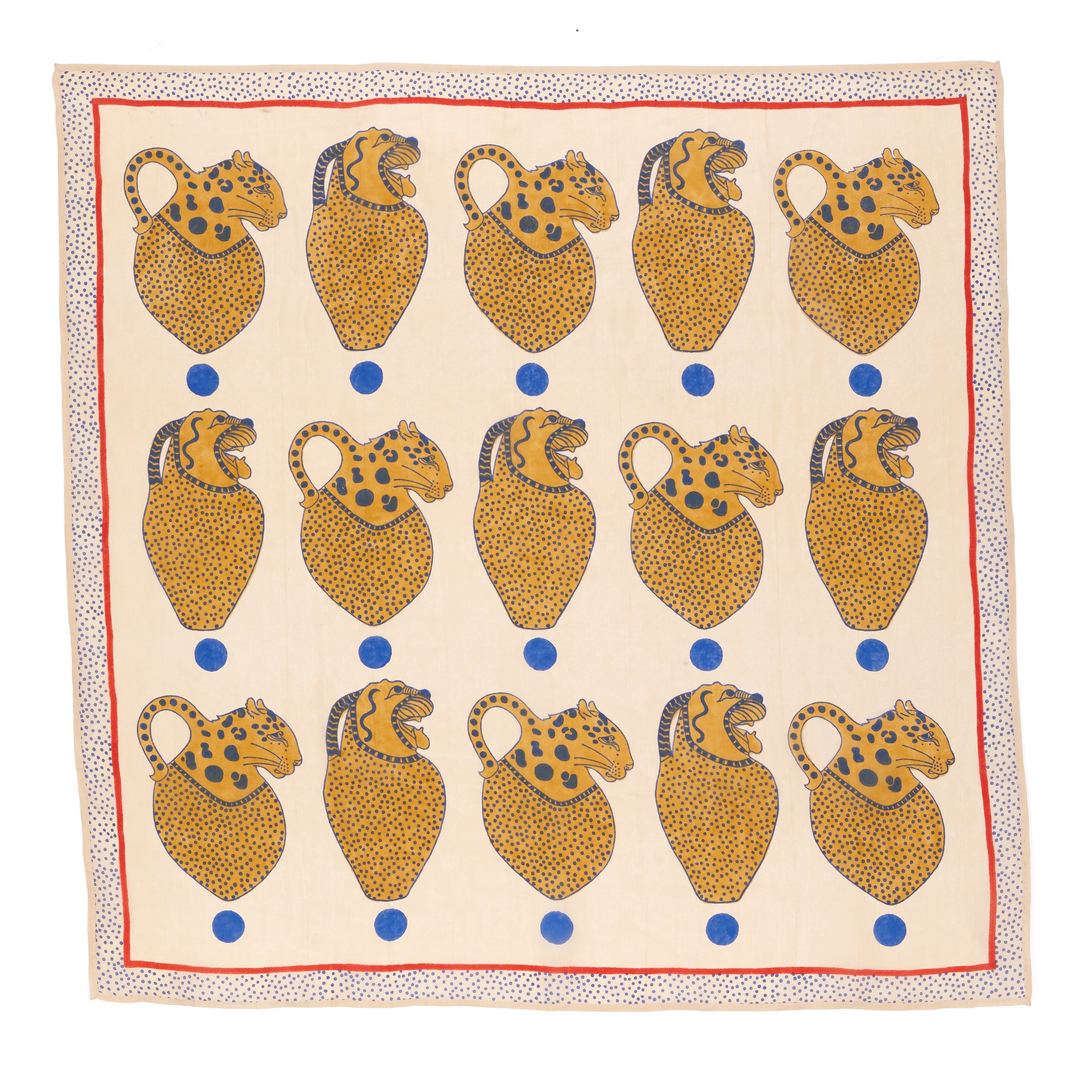 Block Shop Textiles Vessels Silk Scarf - cream | Garmentory