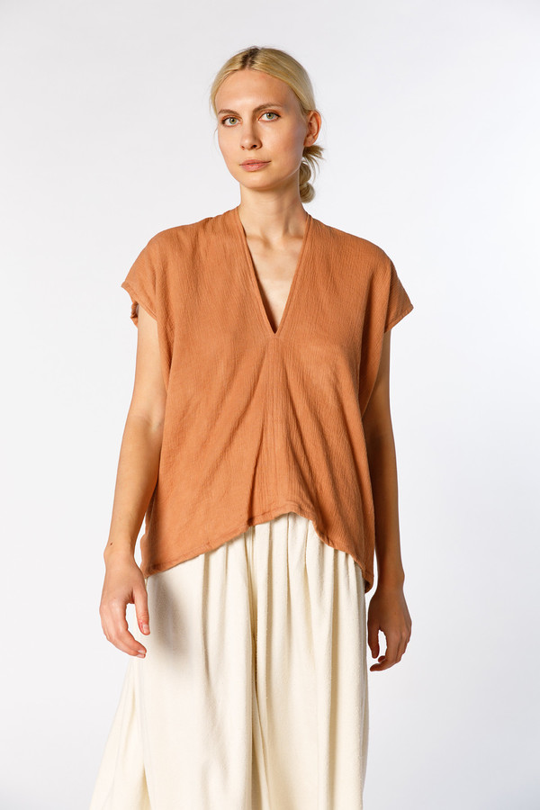 Miranda Bennett In-Stock: Everyday Top - Lined Cotton Gauze in Noon ...
