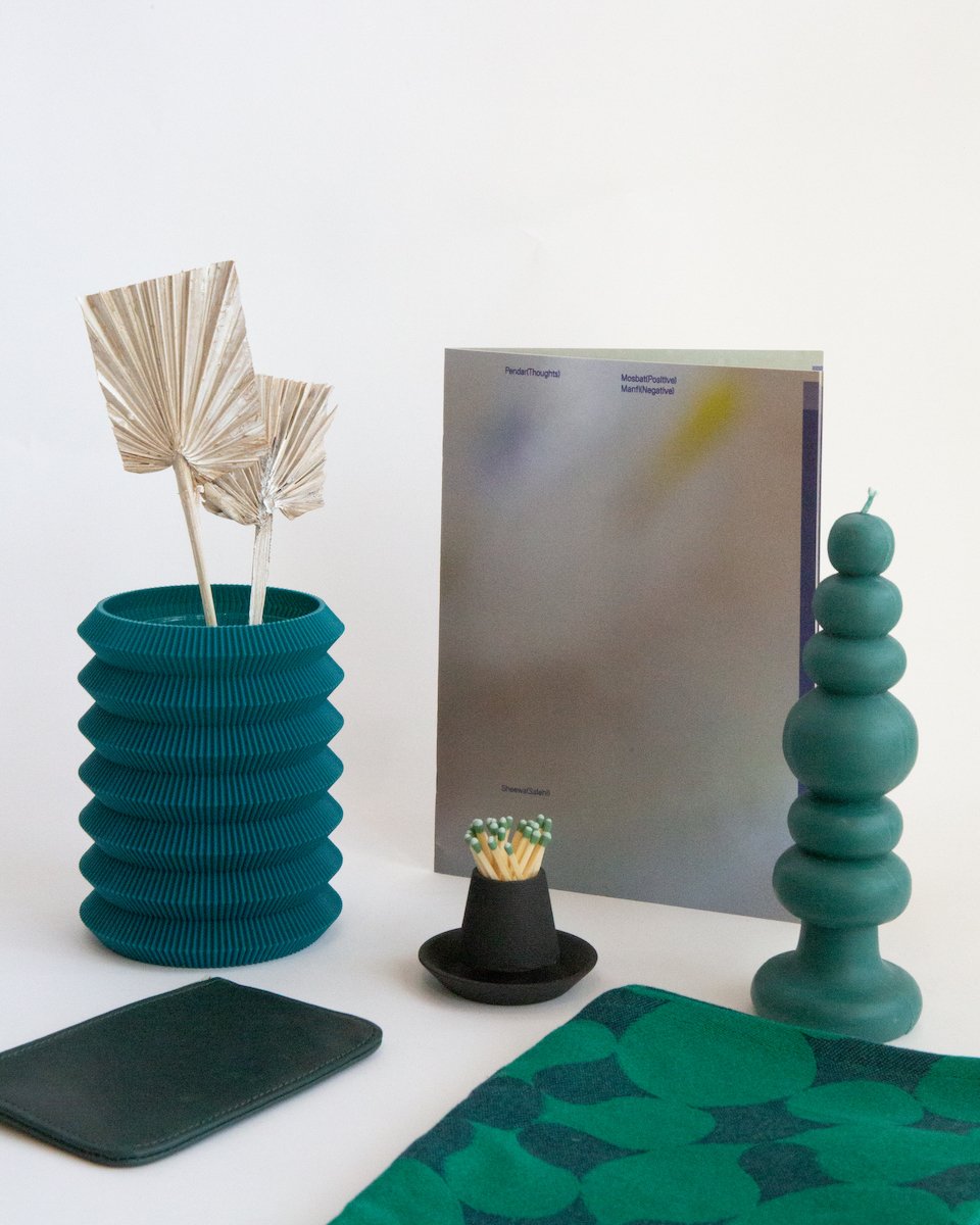UAU Project 3D Print Vase 06 - Turquoise | Garmentory