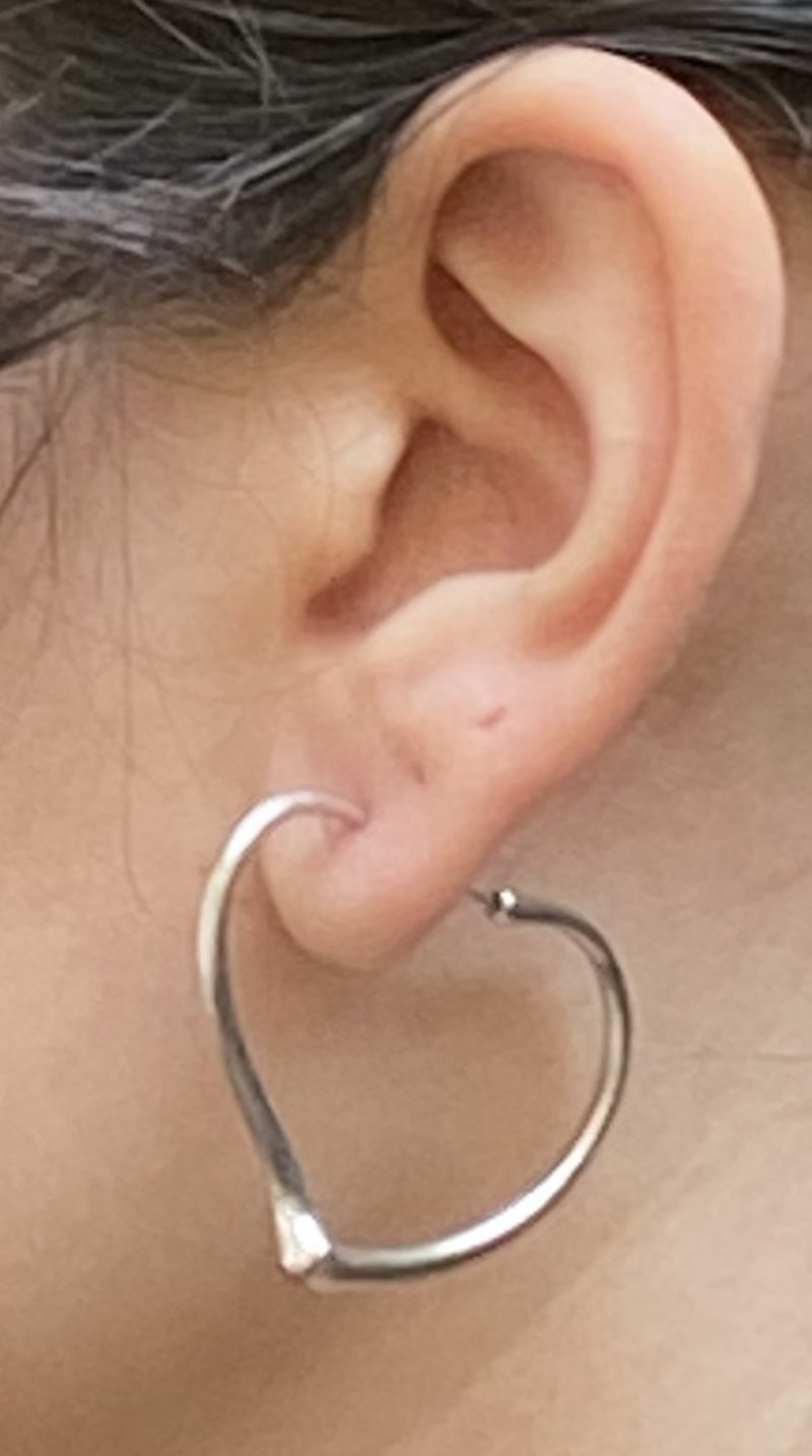 Elsa peretti open heart hoop earrings store
