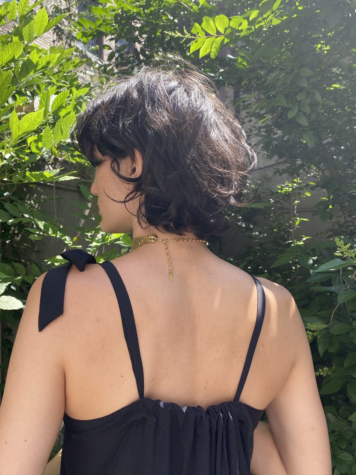 Vintage Mesh Choker with Fringe - Gold | Garmentory