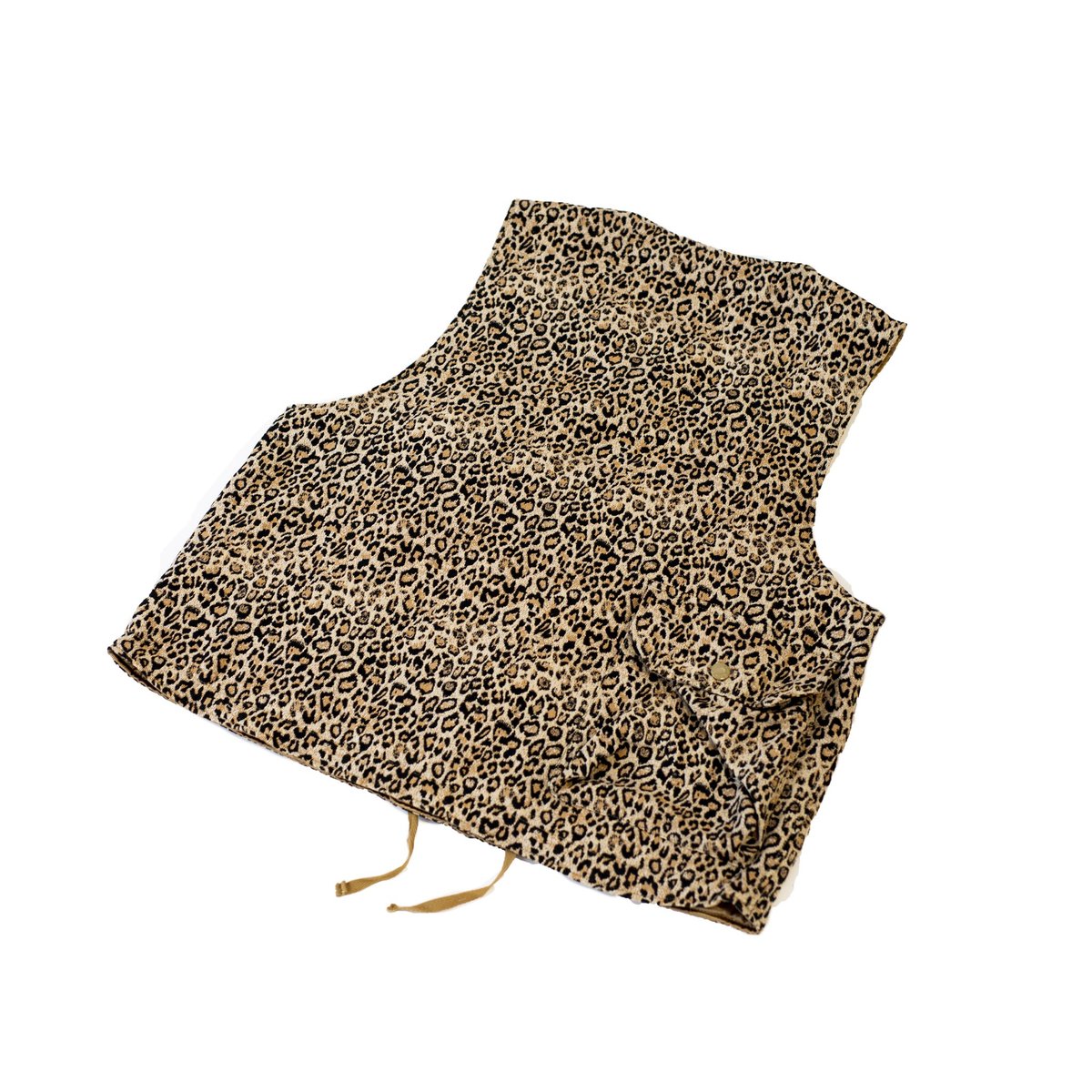 Engineered Garments Cover Vest - Beige CP Leopard Jacquard | Garmentory