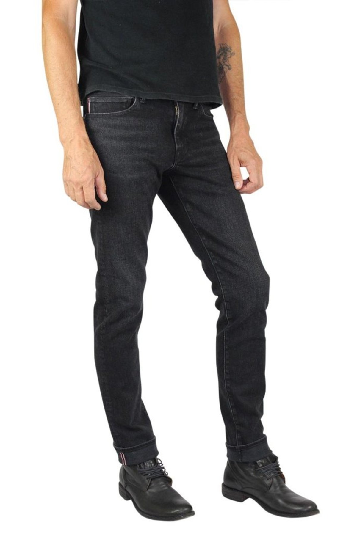 KATO PEN SLIM 14oz SELVEDGE JEANS - PAUL WASH | Garmentory