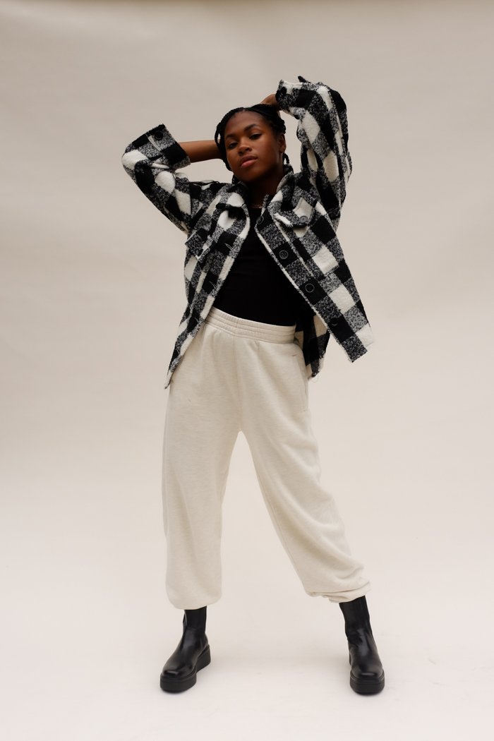 Pipe & Row DYLAN PLAID JACKET - Black/White | Garmentory