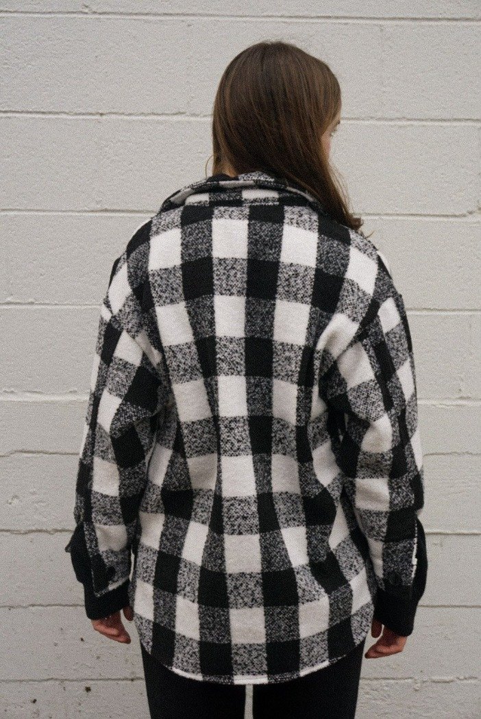 Pipe & Row DYLAN PLAID JACKET - Black/White | Garmentory