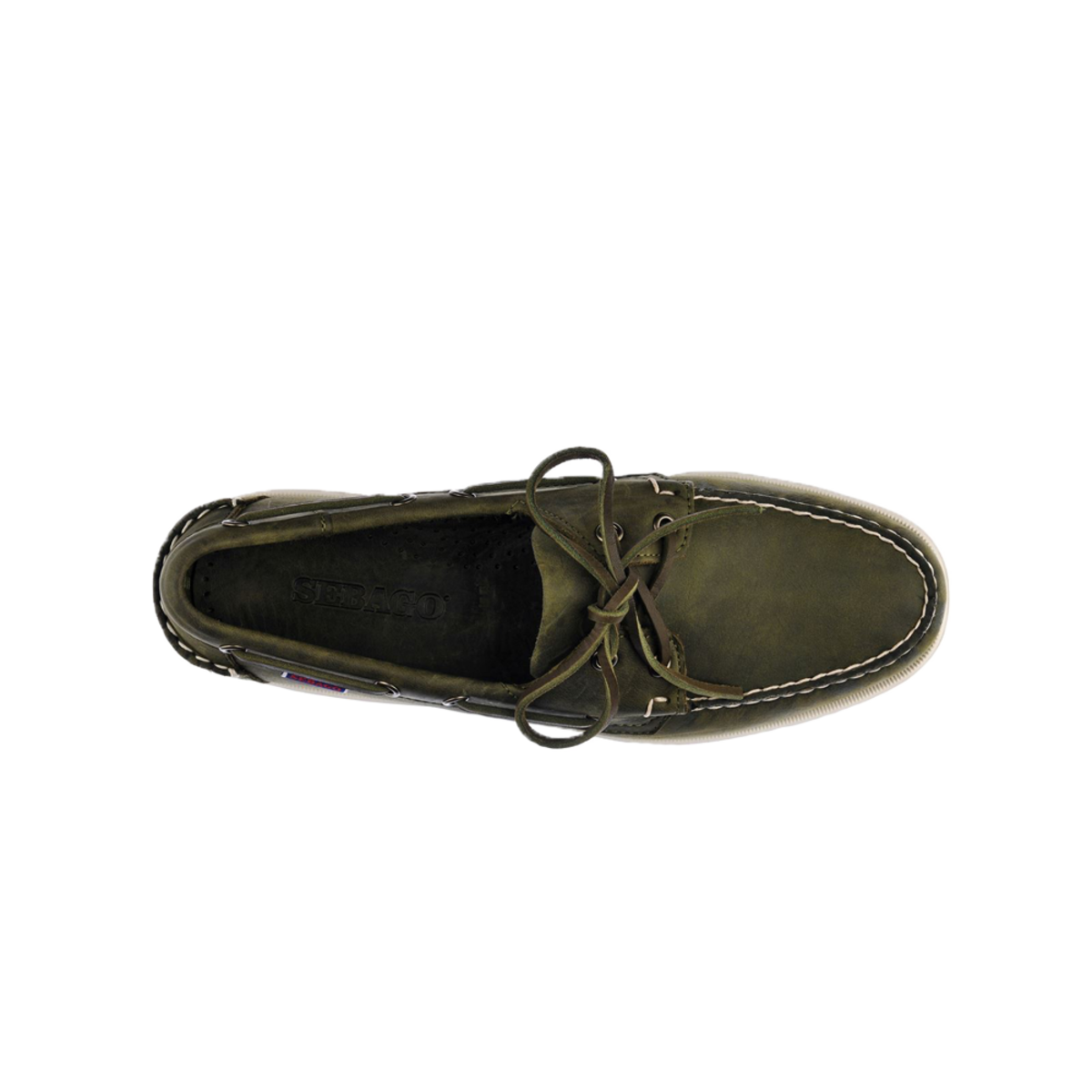 Sebago Dockside Portland Crazy H Green Military Men 70015H0909 | Garmentory