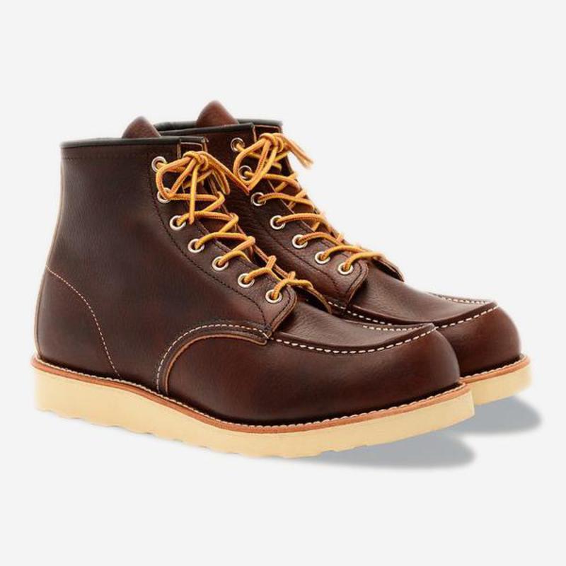 Red Wing Shoes Classic Moc 6-Inch Leather Boots - Briar Oil-Slick | Garmentory