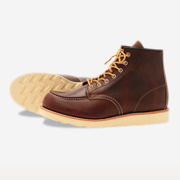 Red Wing Shoes Classic Moc 6-Inch Leather Boots - Briar Oil-Slick | Garmentory