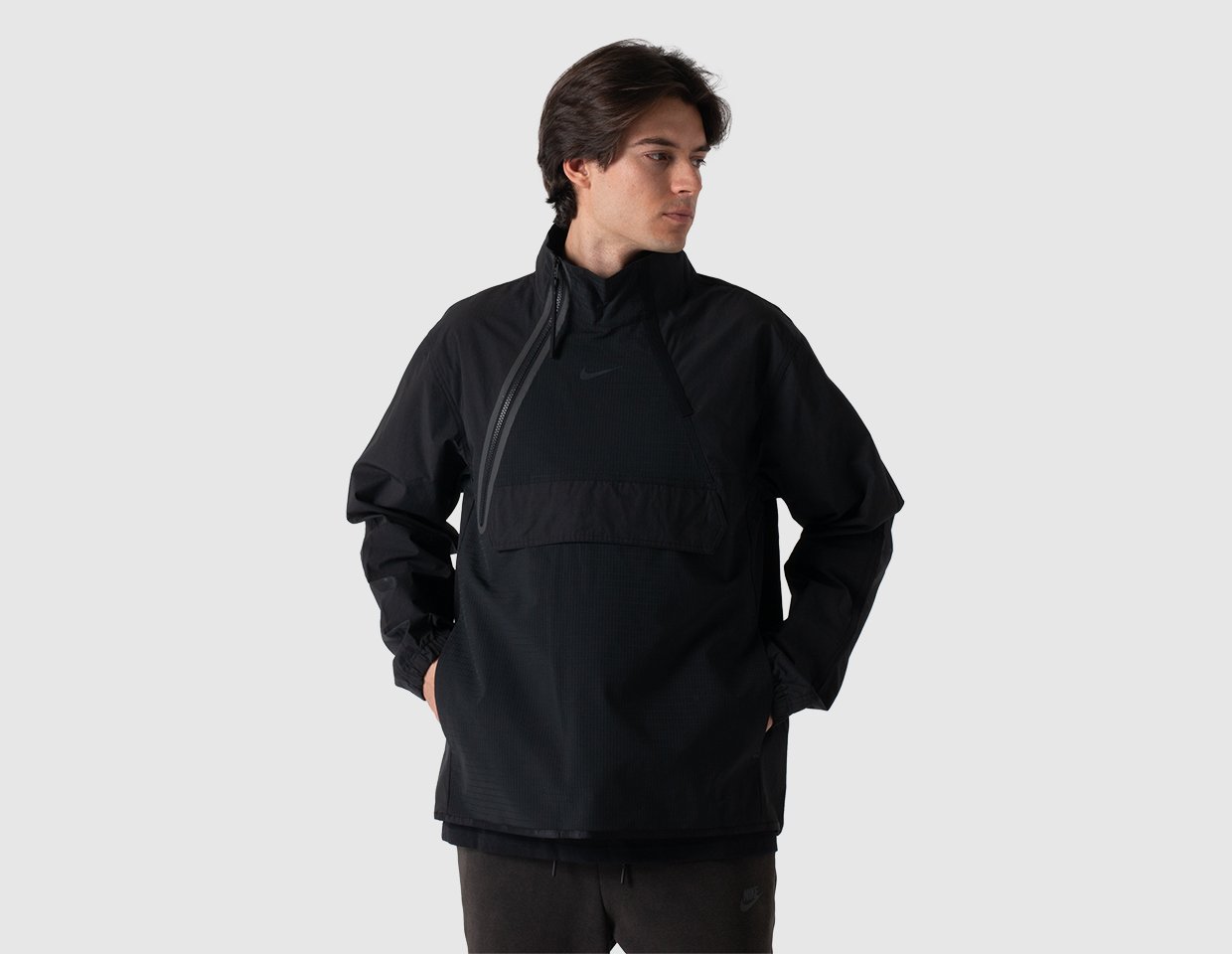 Nike Sportswear Tech Pack Woven Half Zip / Black | Garmentory