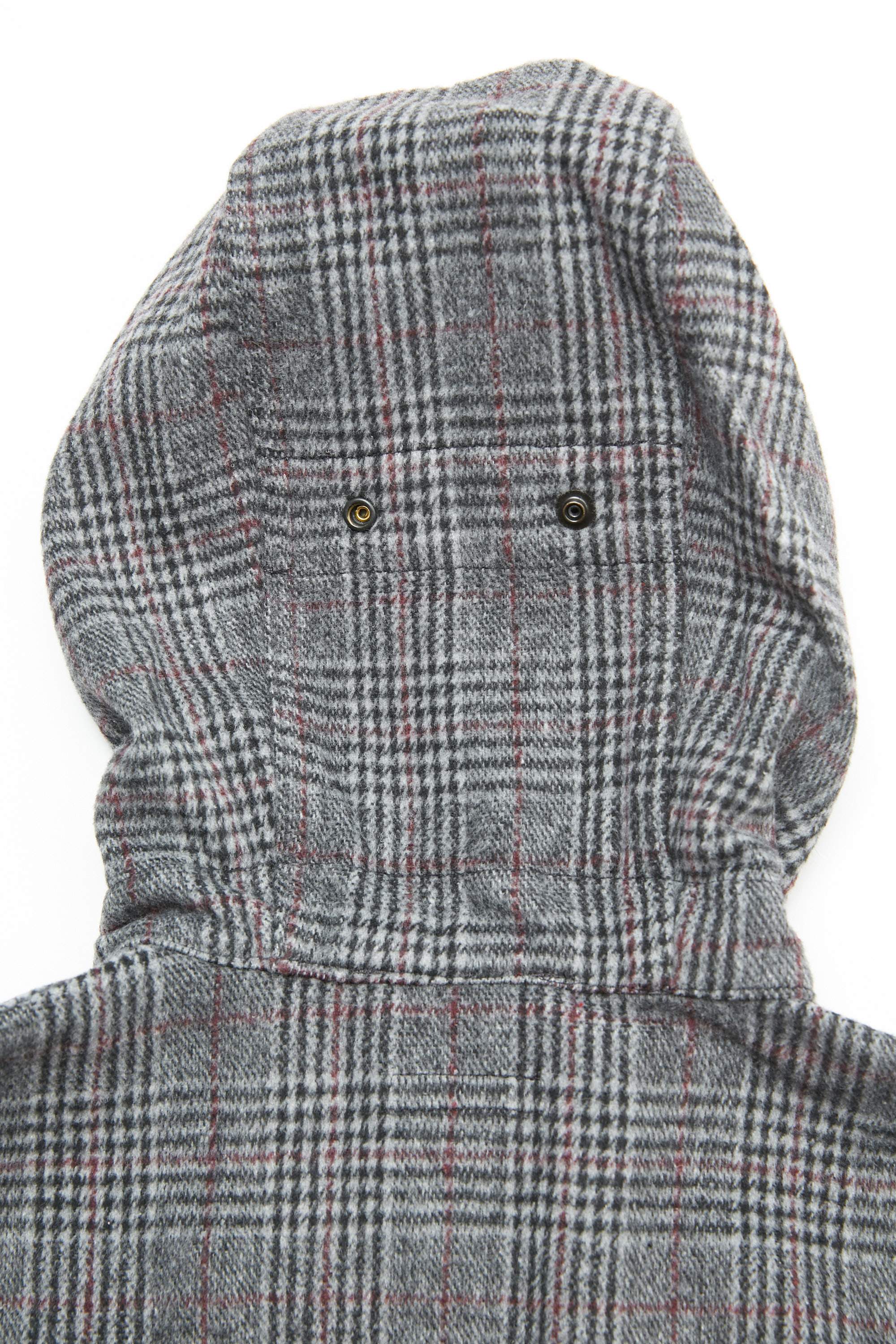 Engineered Garments Poly Wool Glen Plaid Field Vest - Grey/Maroon ...