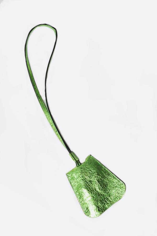 Green Laminated Leather Key Chain - 1 left | Garmentory