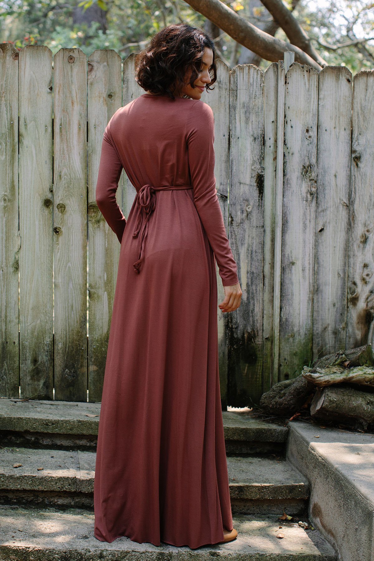 Rachel Pally Long Sleeve Full Length Caftan Dress - Mink | Garmentory