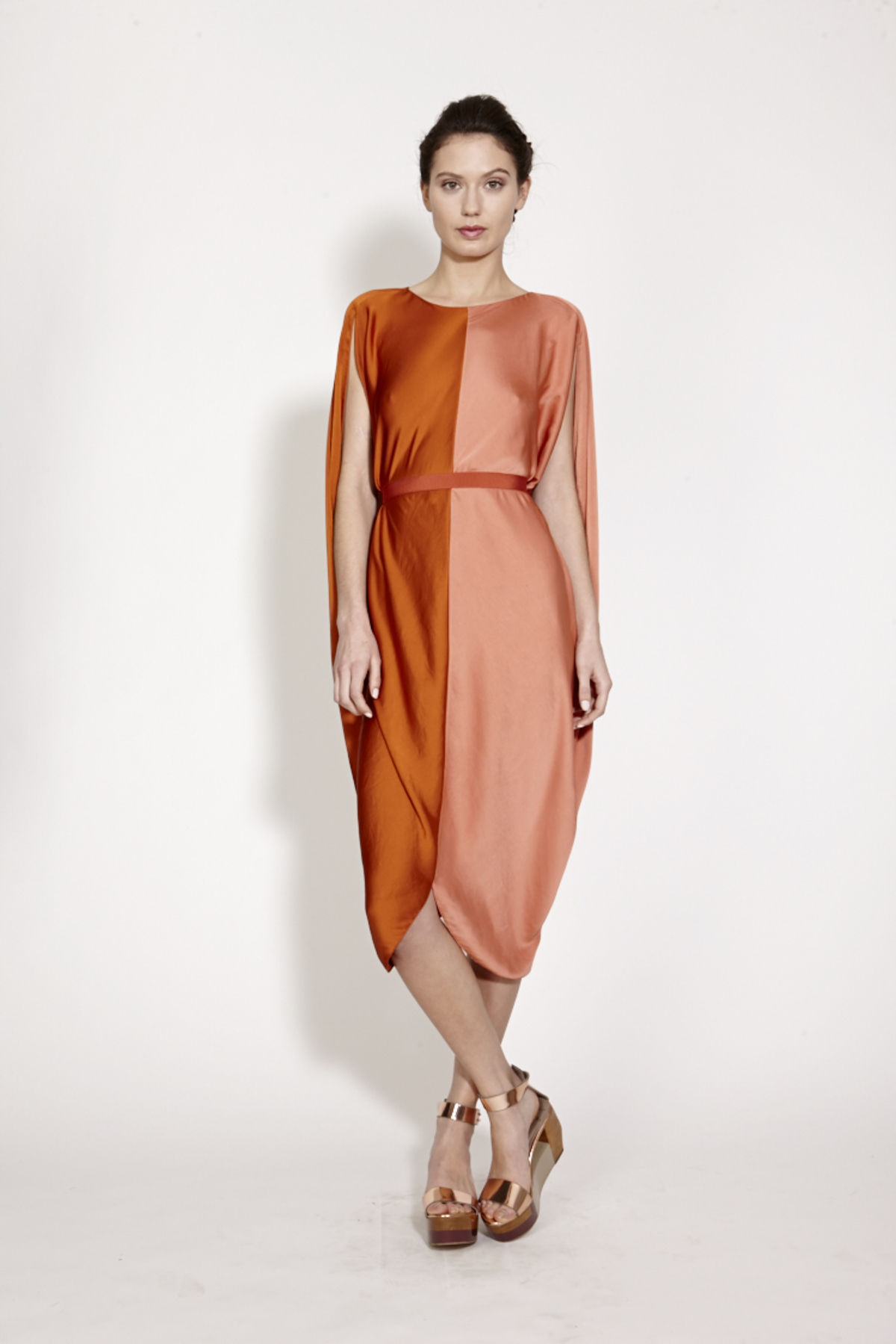 TiA CiBANi Two-tone billow dress | Garmentory