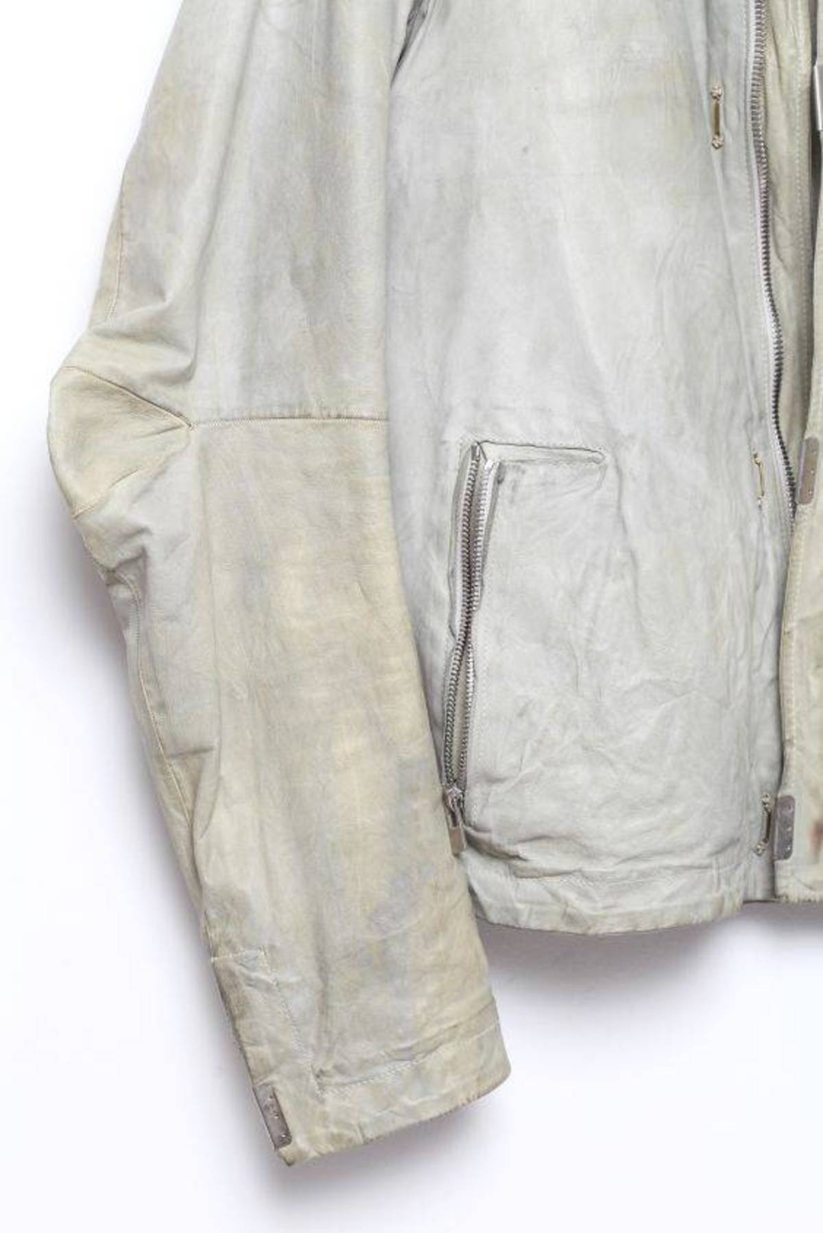 Carol Christian Poell Milk Scarstitch Leather Jacket | Garmentory