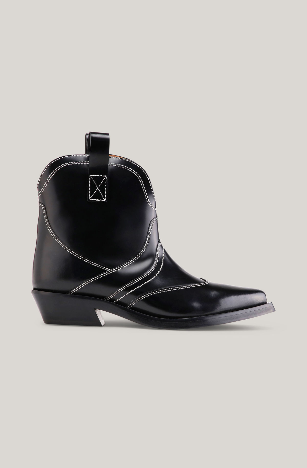 Ganni Western Boot - Black | Garmentory