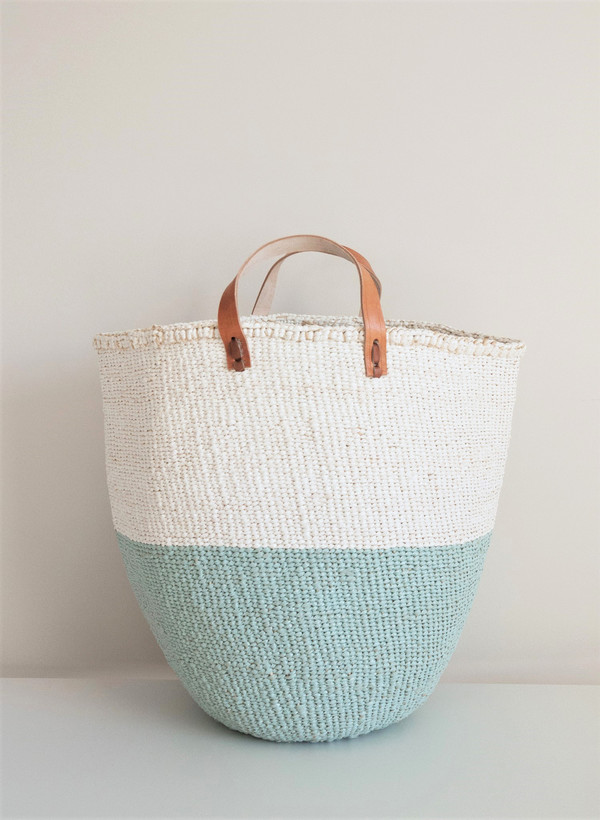 Mifuko Light Blue Kiondo Basket Large | Garmentory