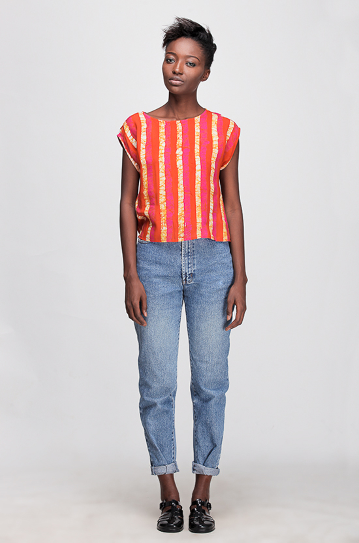 Osei-Duro Maena Shell in Candy Stripe | Garmentory