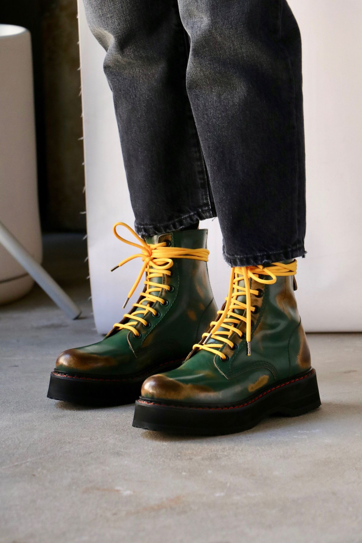 R13 Single Stack Boot - Hunter Green | Garmentory