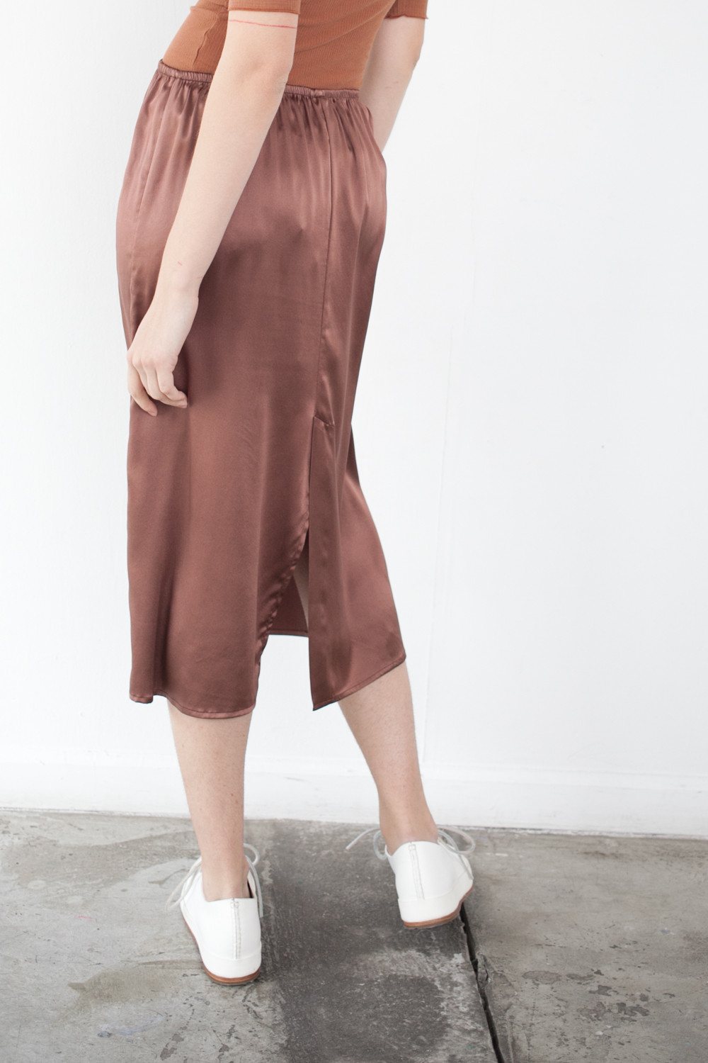 Baserange Jogging Skirt in Dark Brown | Garmentory