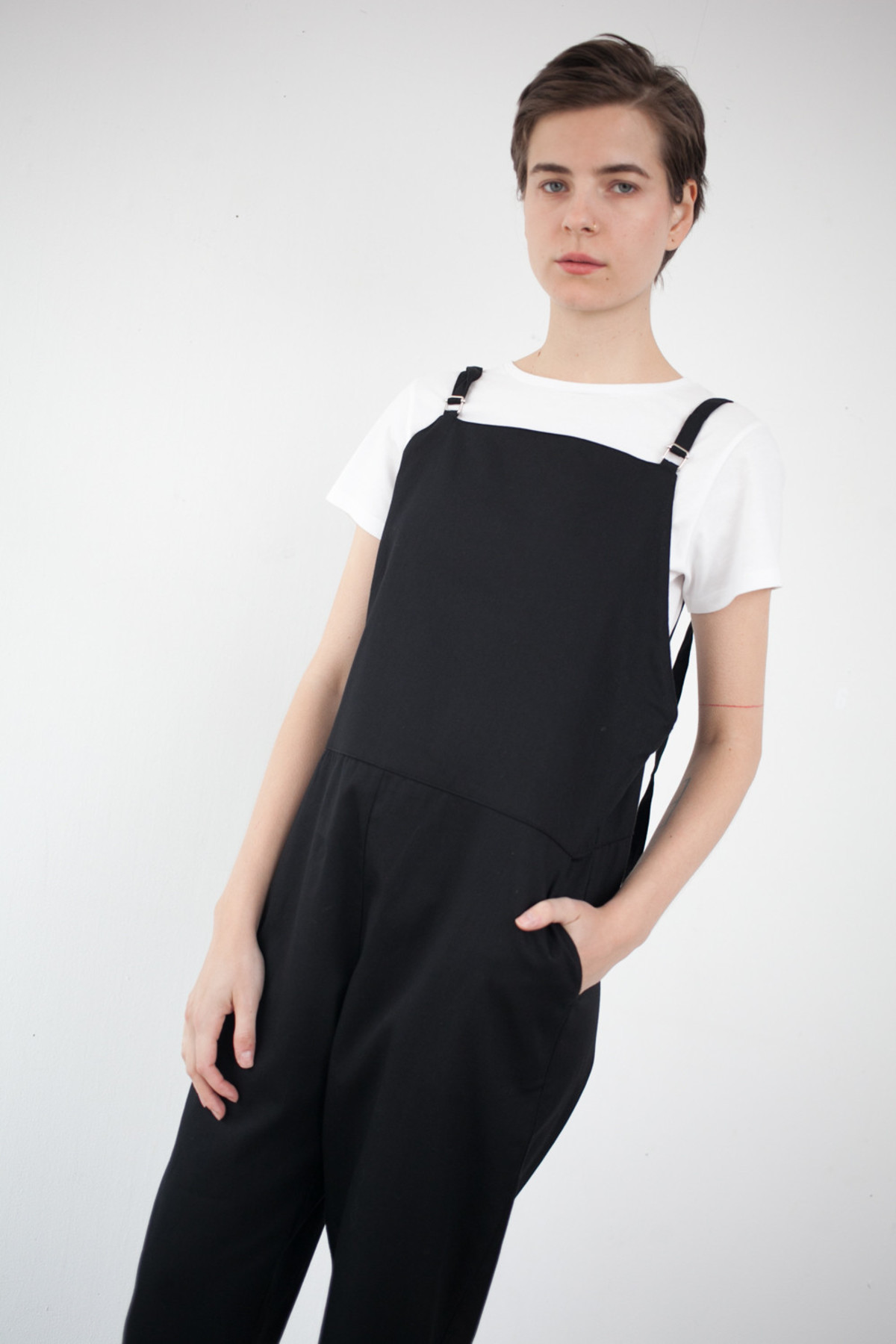 Baserange Long Strap Overall in Black | Garmentory