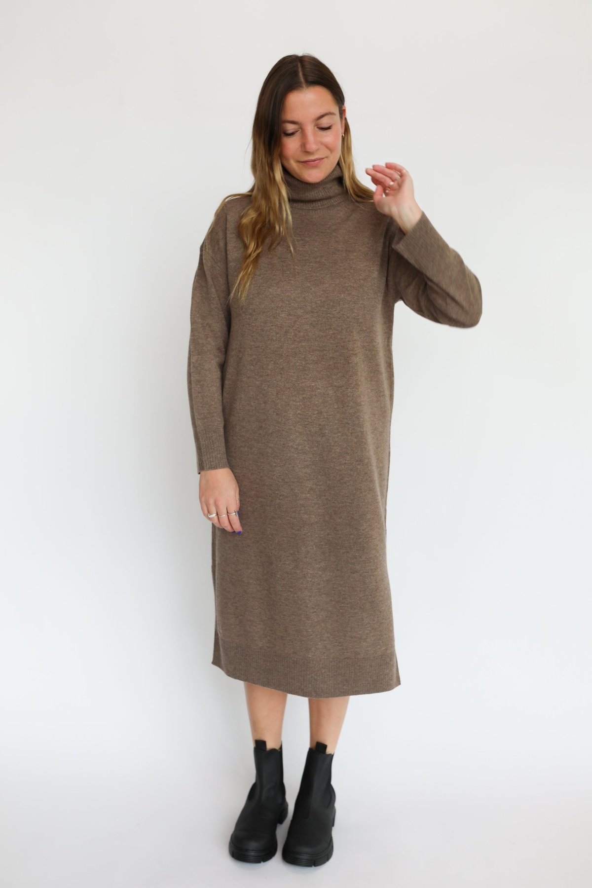 Part Two Kathia Dress - Mink Melange | Garmentory