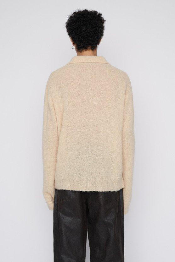 Our Legacy Evening Polo - Camel Fuzzy Alpaca | Garmentory
