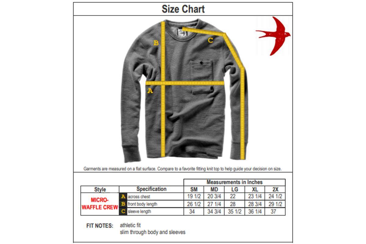 Relwen Micro-Waffle Crew - Navy | Garmentory