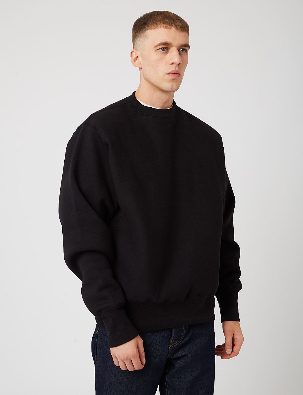 Camber 12oz Crew Neck Sweatshirt - Black | Garmentory