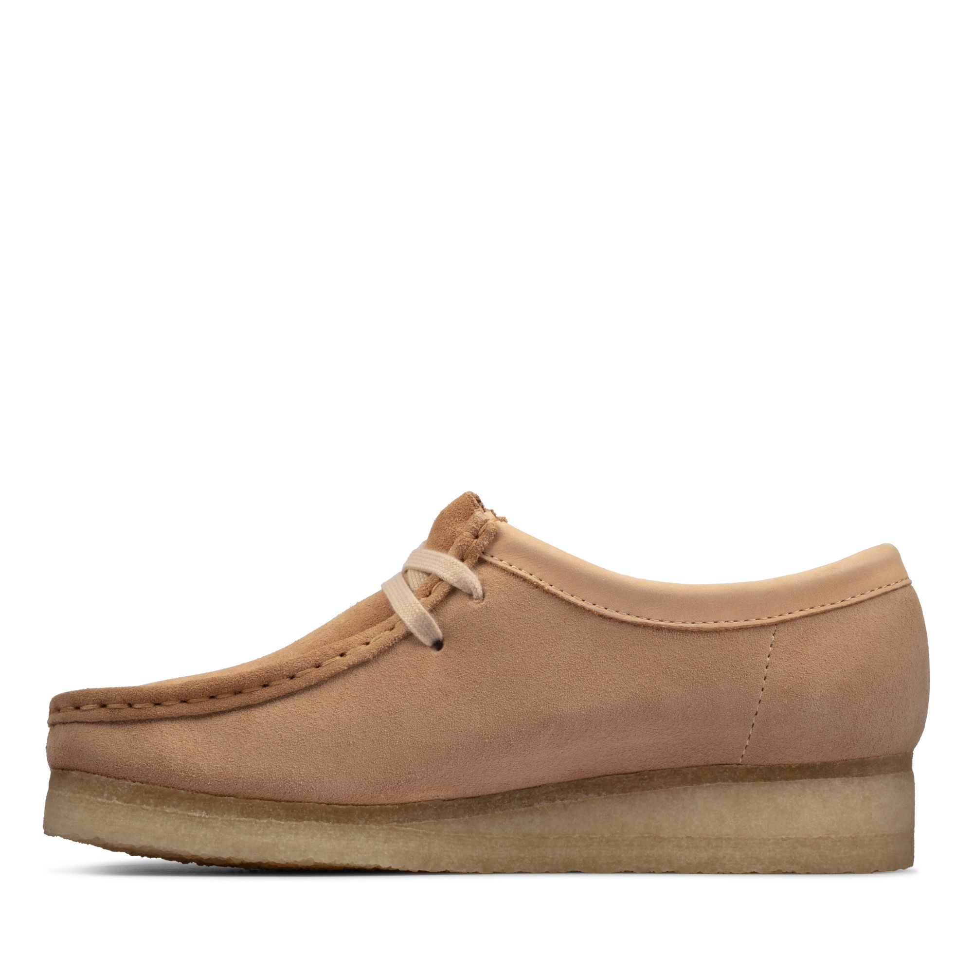 Clarks Women's Wallabee - Light Tan Suede | Garmentory