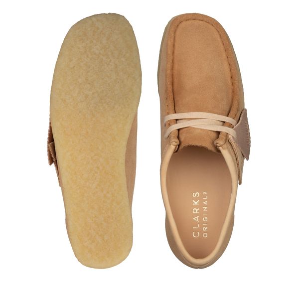 Clarks Women's Wallabee - Light Tan Suede | Garmentory