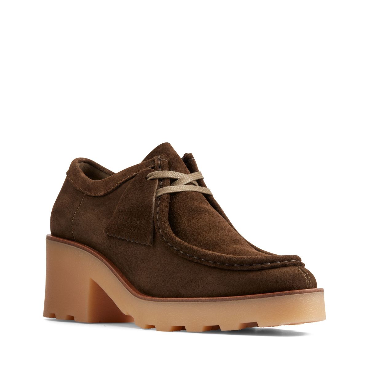 Clarks Women's Wallabee Block CLOGS - Sage Suede | Garmentory