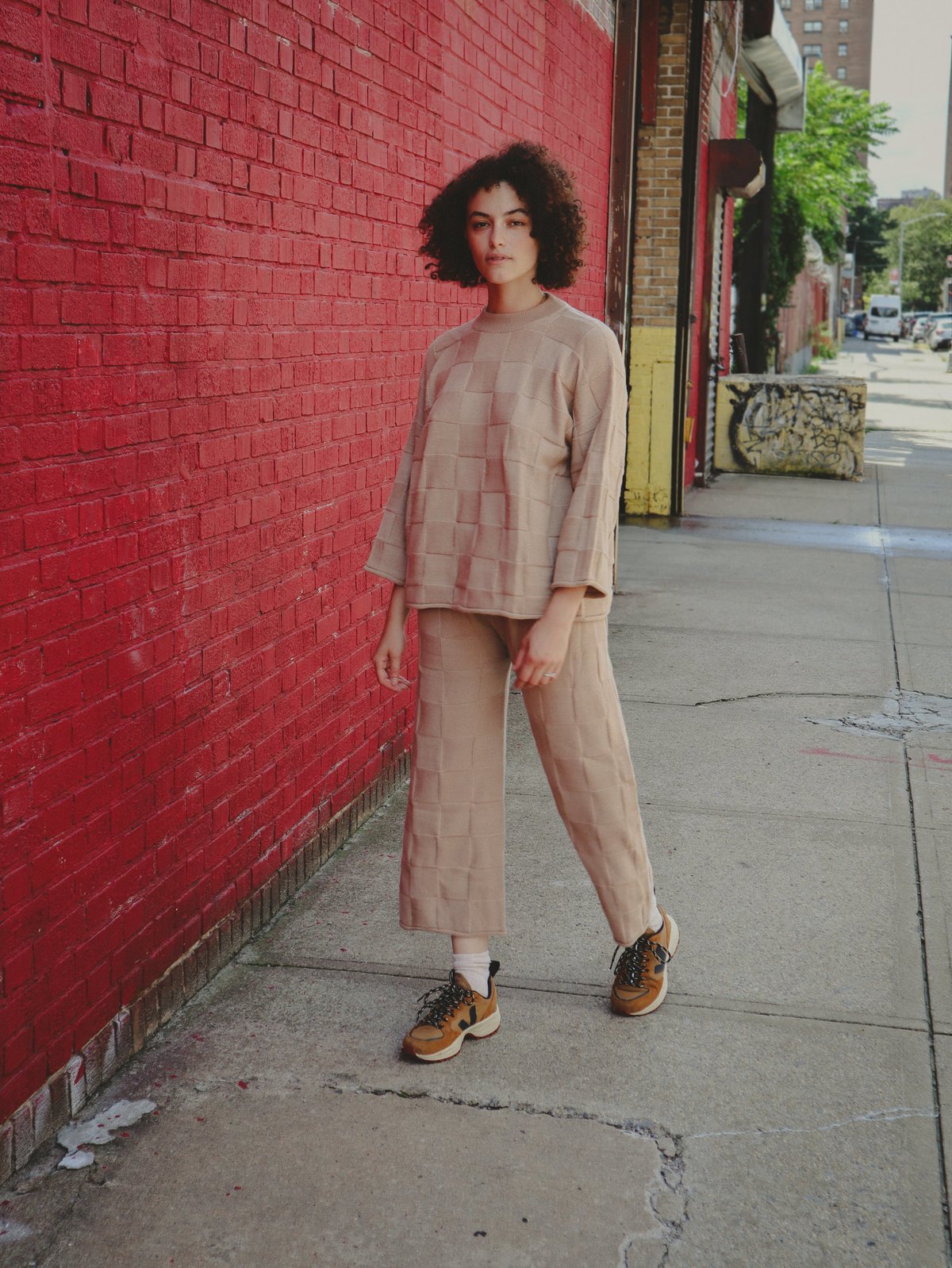 Marvin Ruby Georgie Sweater - Mist | Garmentory