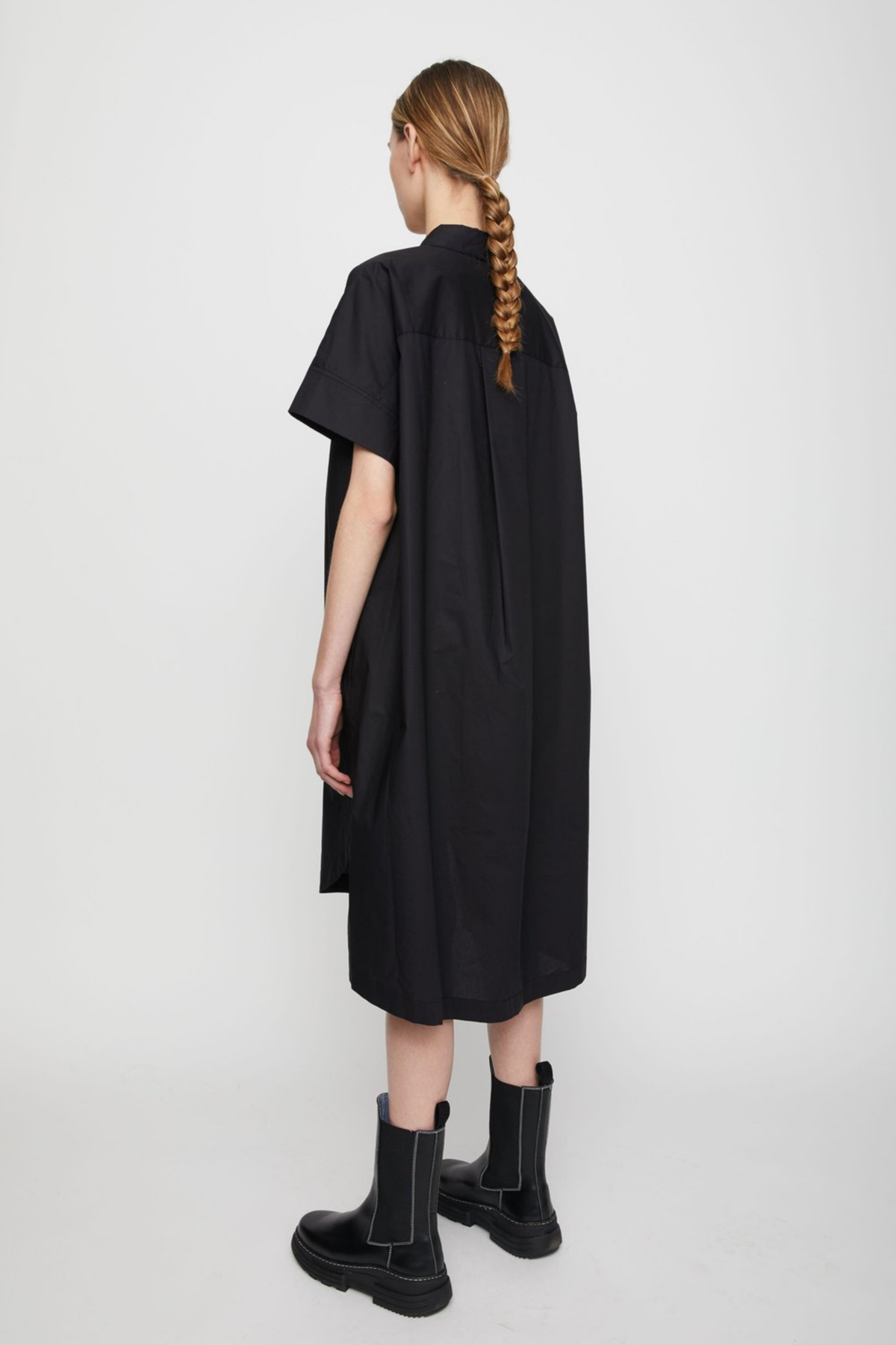 Just Female Noria Shirt Dress - Black | Garmentory