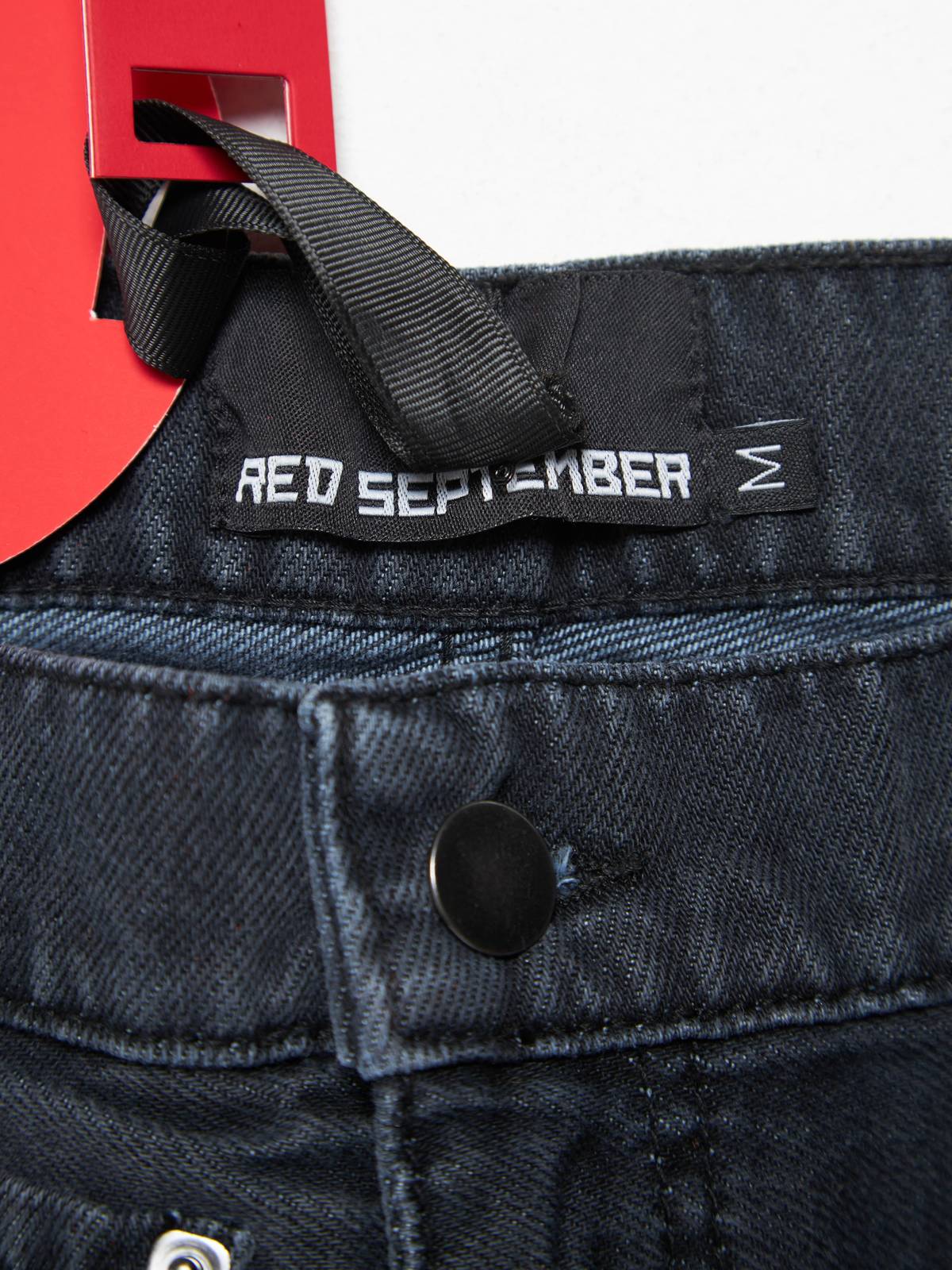 PRE-LOVED RED SEPTEMBER Male Assymetric Cotton Jeans - GREY | Garmentory