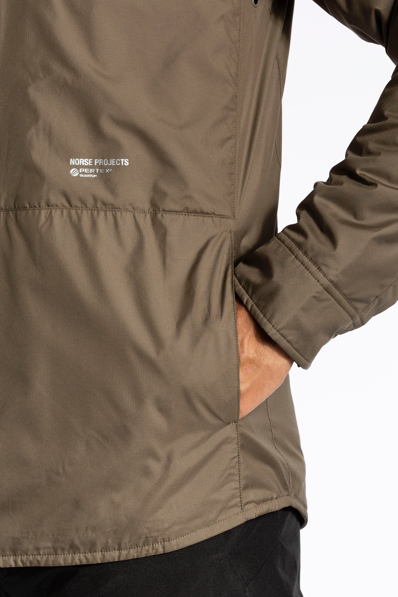 Norse Projects Jens light pertex quantum top - shale stone | Garmentory