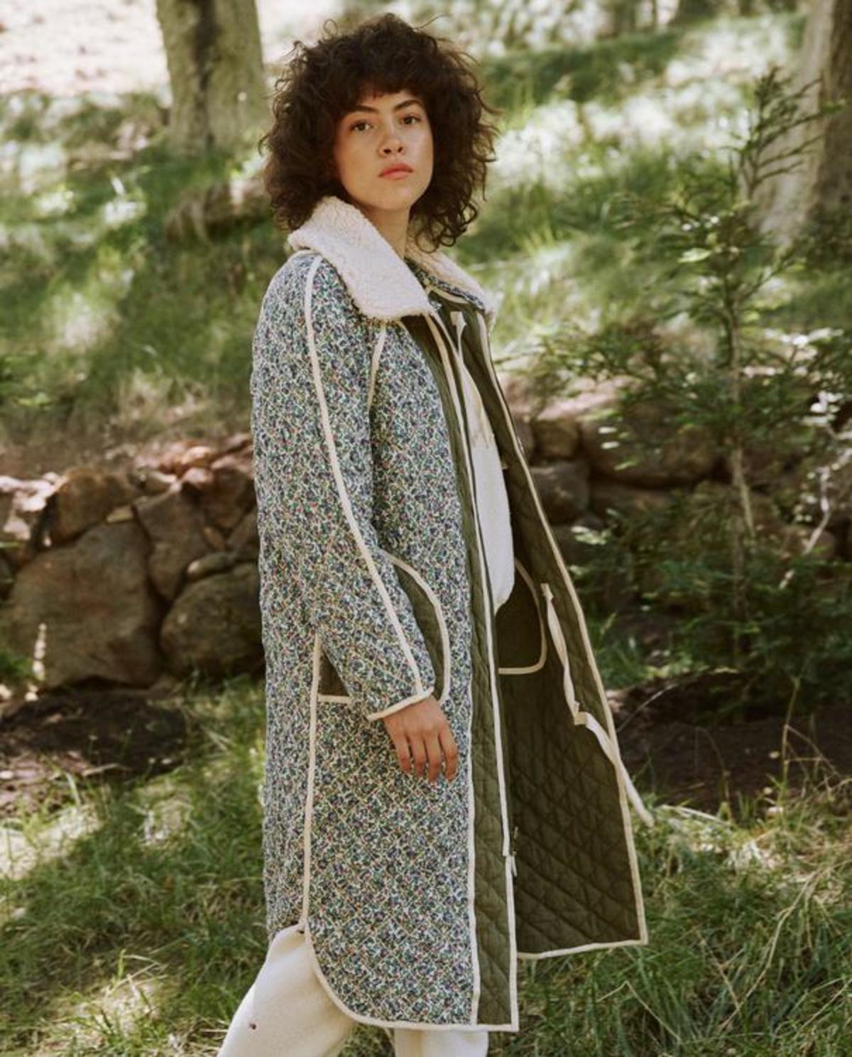 The Long Quilted Reversible Jacket - Army | Garmentory