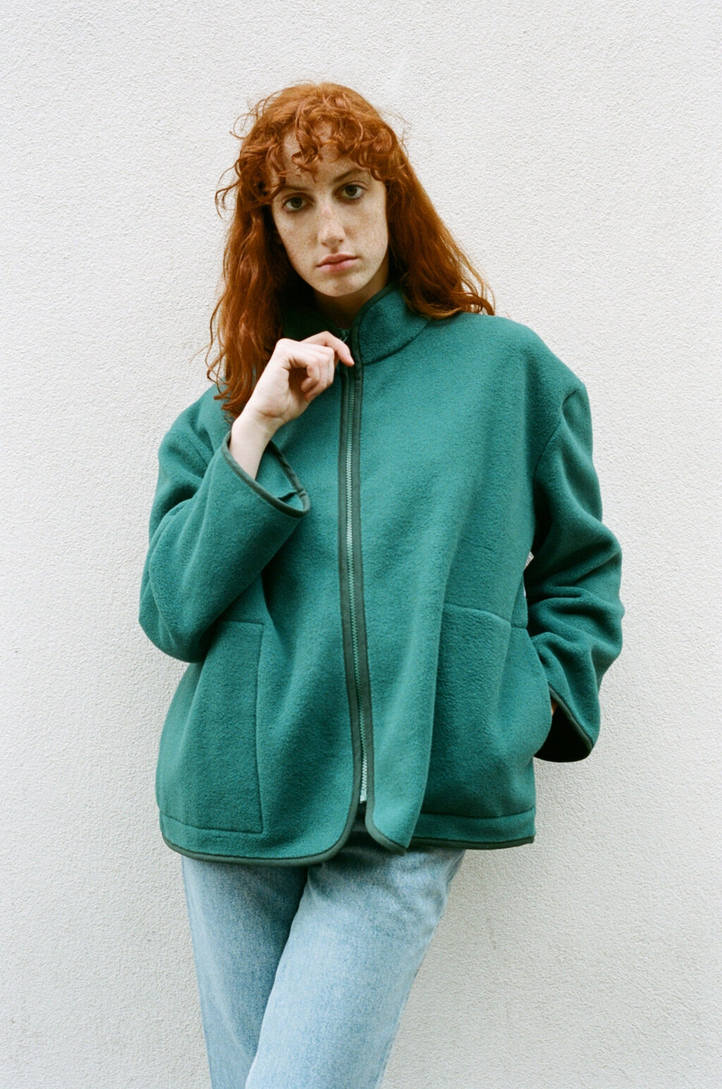 GRÖN KULLE Moonrise Zip Up Fleece - FOREST | Garmentory